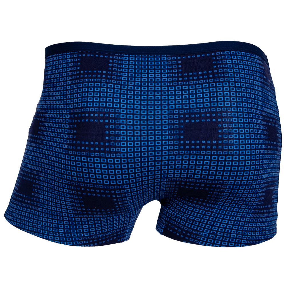 Купить мужские трусы за 400 руб Цвет синий тёмный шорты фактура узор